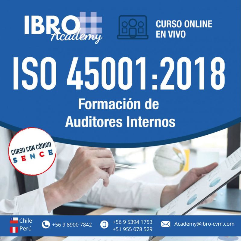 Formación de auditores internos - ISO 45001:2018