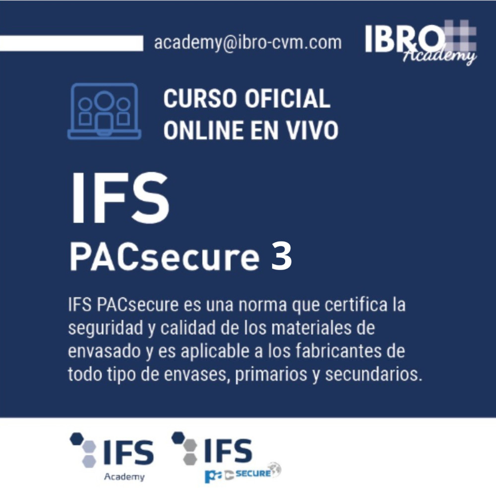 Curso online | Norma IFS PACSecure 1.1 Fundamentos y aplicación Curso online | Norma IFS PACSecure 1.1 Fundamentos y aplicación